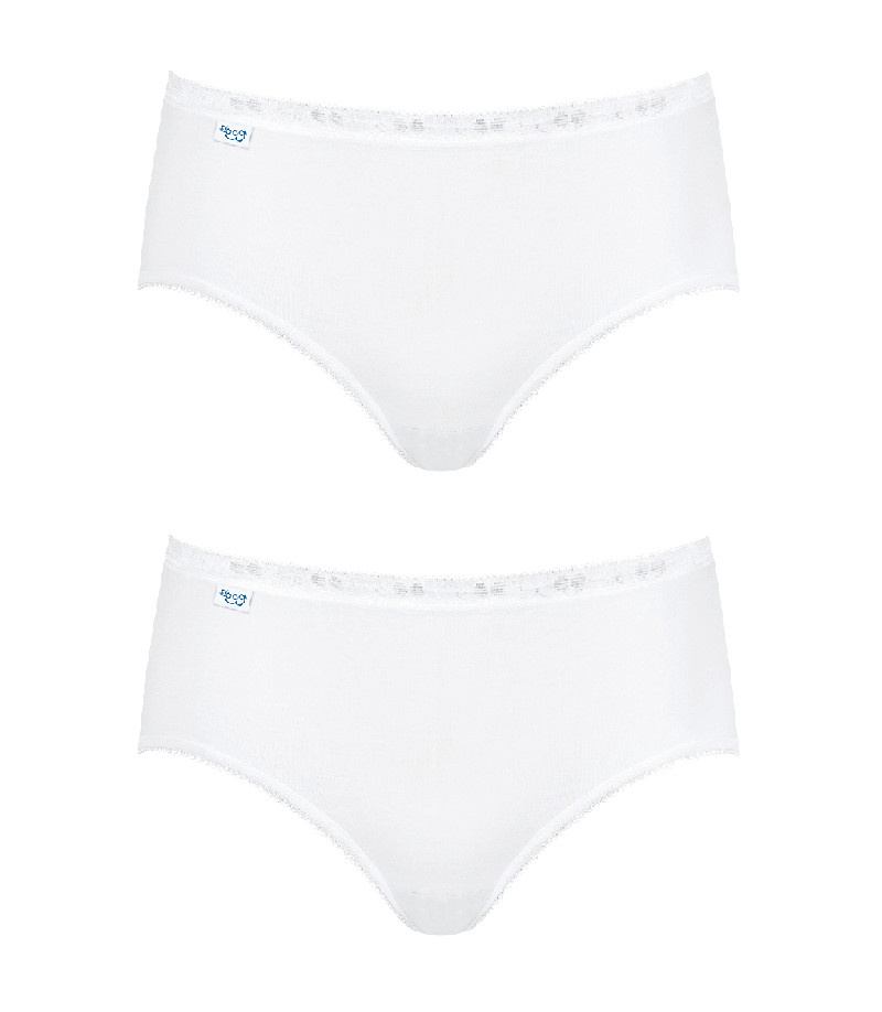 2 x Majtki damskie sloggi Basic H Midi 2P biały | Majtki damskie Midi | Sloggi sklep online ...