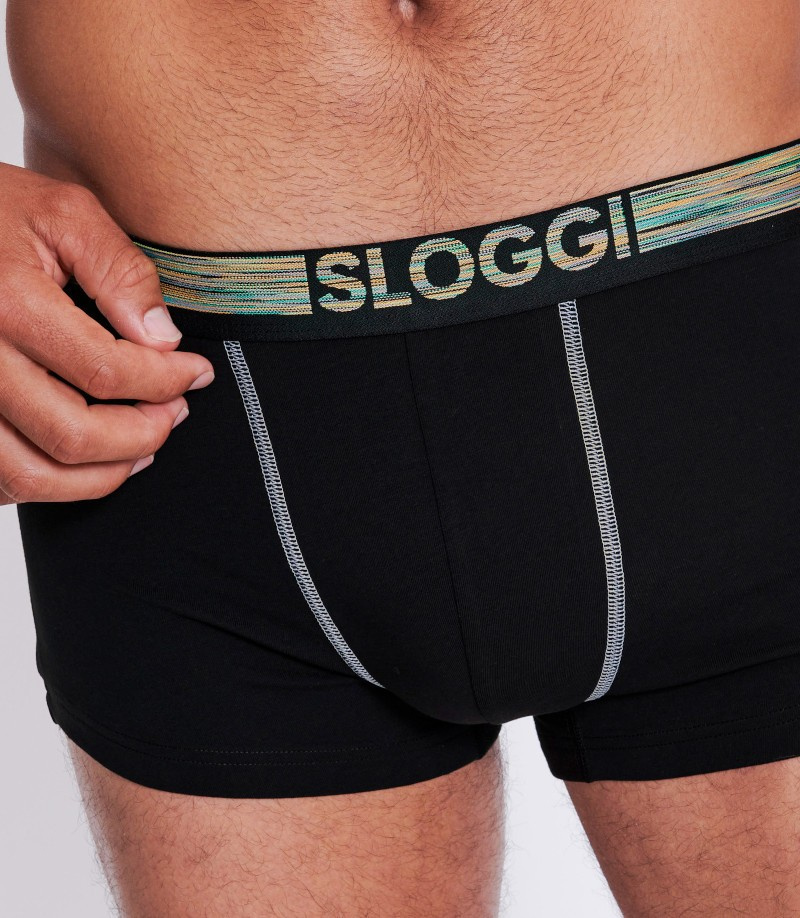 2 x Majtki męskie sloggi men GO ABC Natural B Hipster 2P czarny | Bielizna męska Bokserki ...